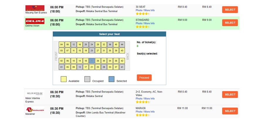 How to Booking Bus Ticket – Malaysia Buses Ticket
